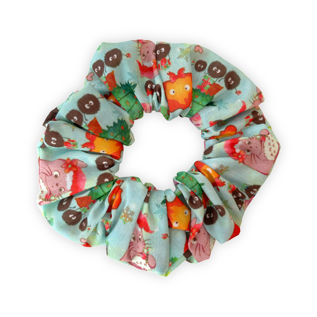 Christmas Ghibli Anime Scrunchie (matte) – Yawny Studio